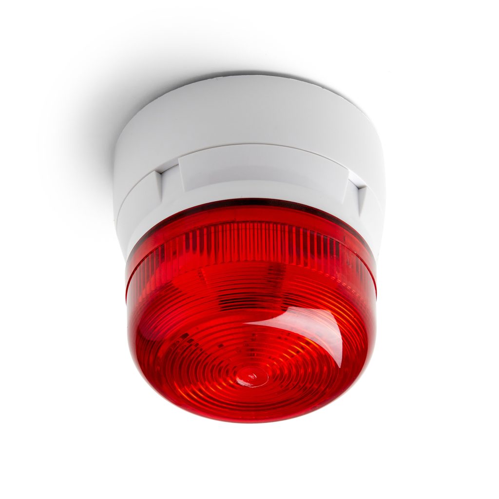 SAB300R Mains Powered Red Strobe Light | Aico