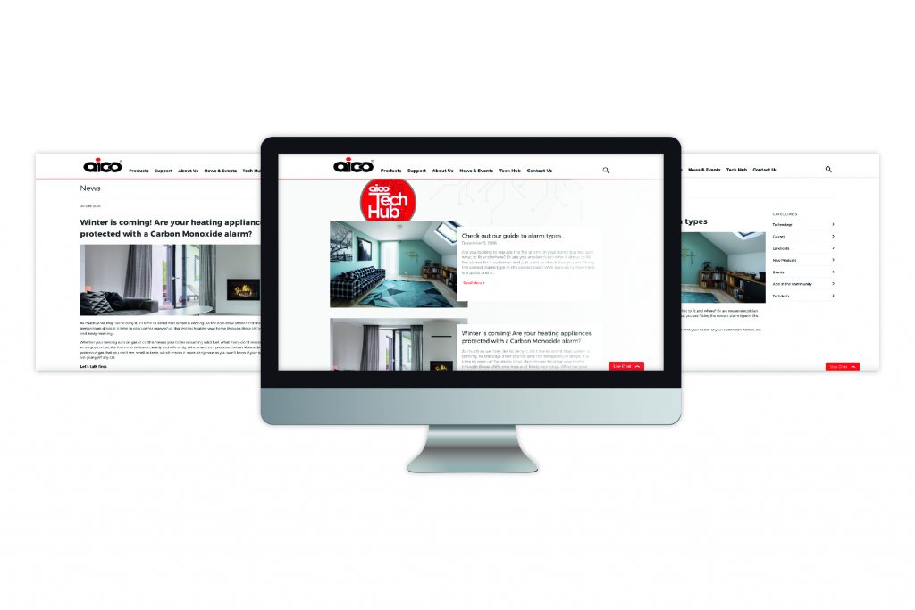 Aico website welcomes the ‘Tech Hub’ | Aico