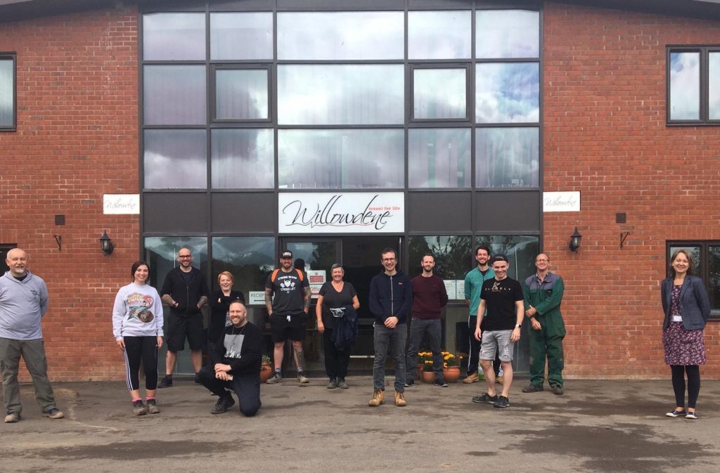 Aico volunteer at pioneering rehabilitation facility Willowdene ...